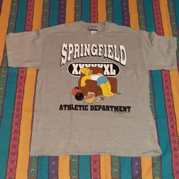Vintage | Shirts | New 998 Homer Simpson Springfield Shirt Vintage Tee ...